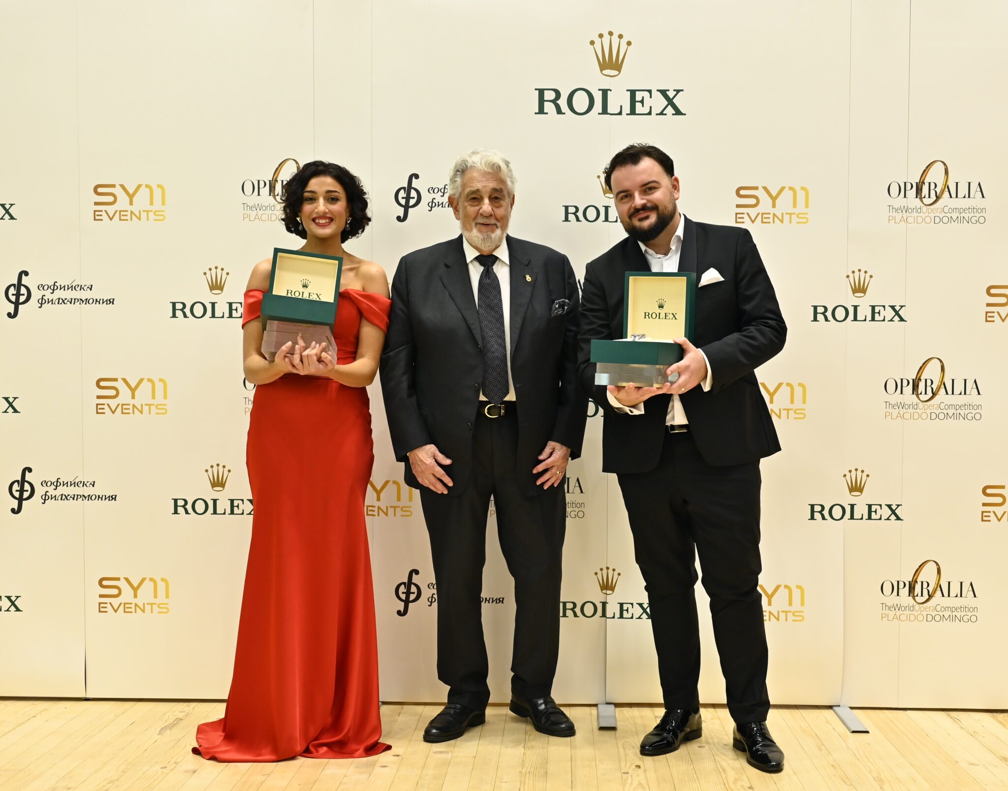 La mezzosoprano Ekaterine Buachidze y el barítono Mihai Damian ...